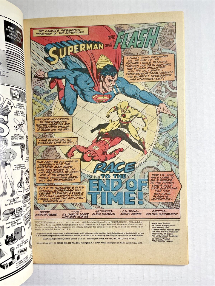 DC comics presents #2 NM- Superman and Flash 1978 DC comics | eBay