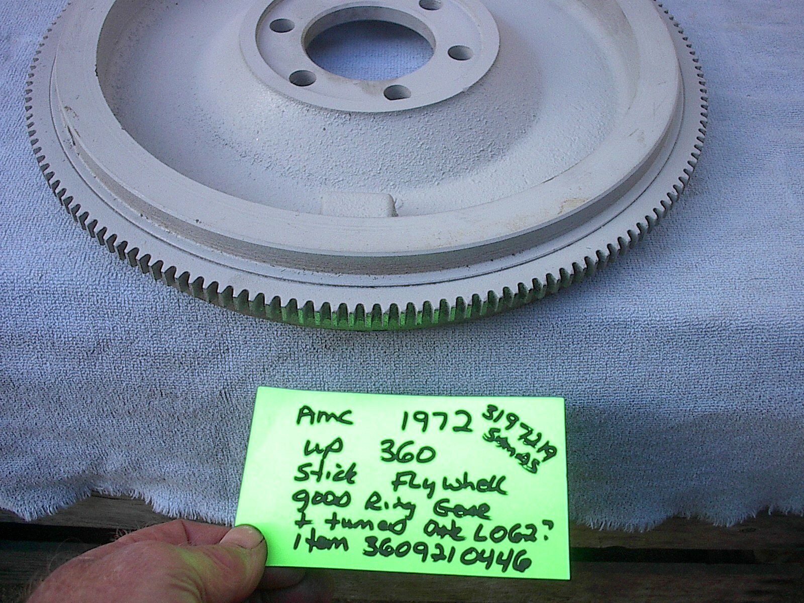 Amc V-8 1972-1978 360 engine stick flywheel simular to 3197219 amx ...