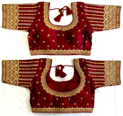 Handmade Bead and Moti Work Designer Blouse For Woman Blouse For Saree ...