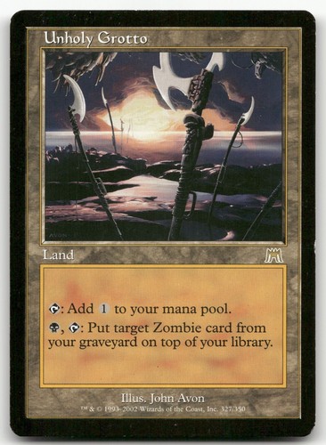 Unholy Grotto #327 (LP) Onslaught ONS Magic MTG | eBay