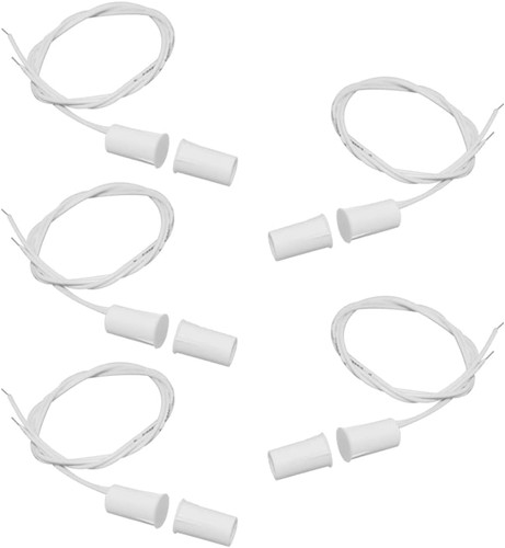5 Pack Magnetic Contacts Switch Window Door Sensor for Alarm System NC ...