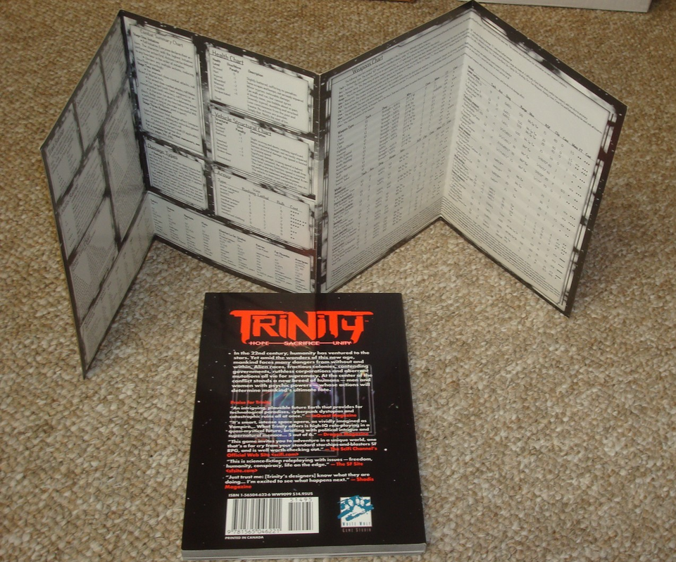 Trinity Game Master's Guide & Storytellers Screen . White Wolf RPG ...