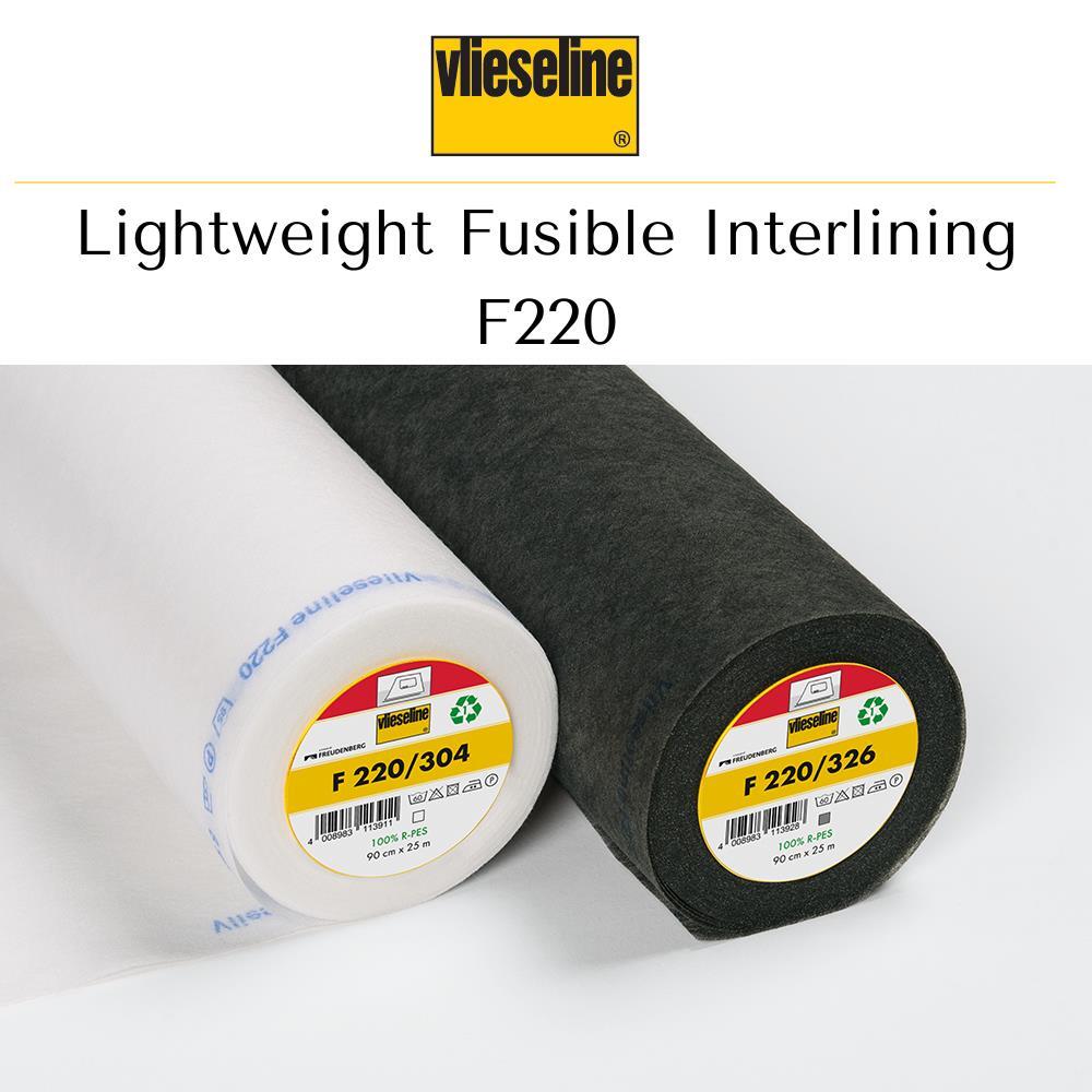 Vlieseline F220 Lightweight Fusible Interlining / Interfacing Iron-on ...