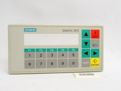 Siemens Front OP3 Panel 6AV3503-1DB10 Rahmen ok runde Ecke | eBay.de