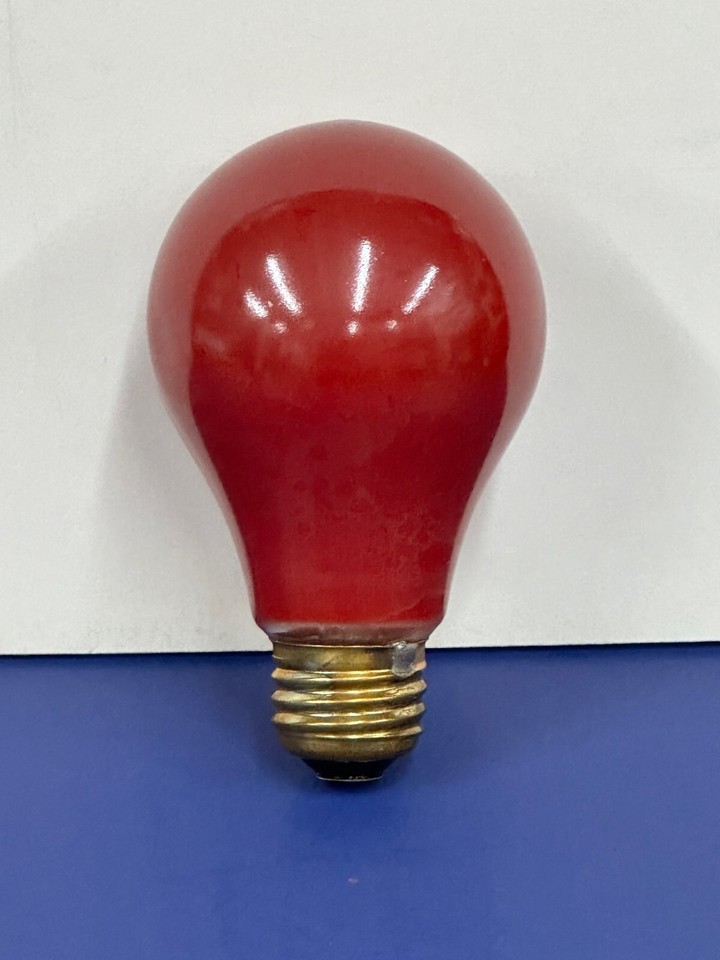 NEW 40A19/R 40W 120V E26 Glass RED Non-LED Party LIGHT BULB LAMP Dims ...