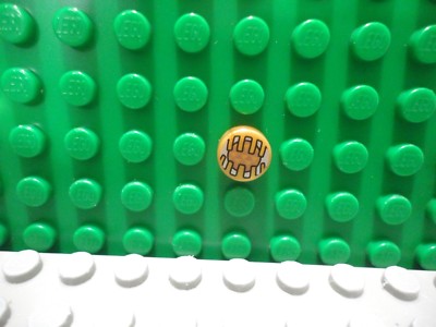 Lego 1 Pearl Gold 1x1 round tile printed design | eBay