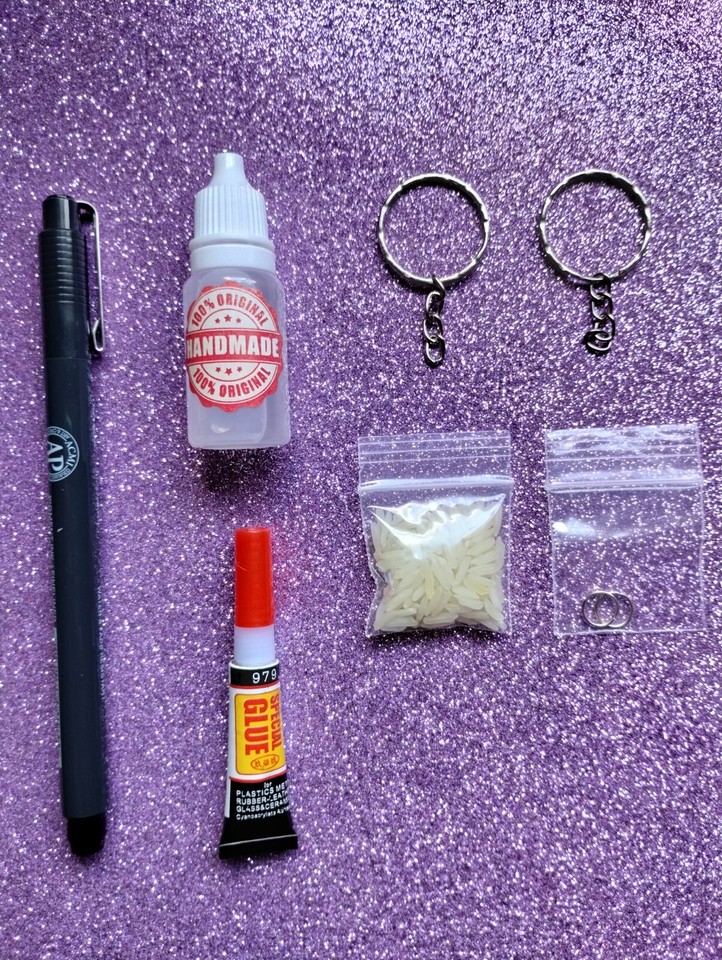 NEW!! Write Name on Rice Vial KIT DIY Craft Jewelry Urn Pendant ...