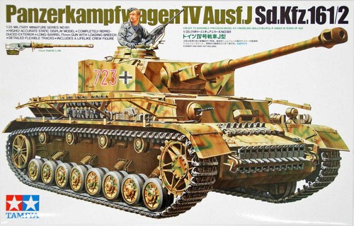 Tamiya 35181 1:35 German Panzerkampfwagen IV Ausf.J Plastic Model Kit ...