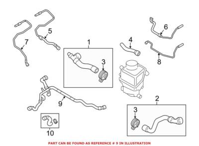 Genuine OEM Engine Coolant Hose For BMW 17127619726 | eBay