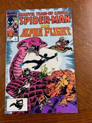 MARVEL TEAM-UP ANNUAL #7 SPIDER-MAN & ALPHA FLIGHT 1984 | eBay