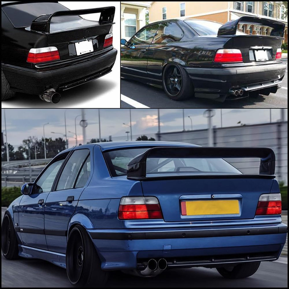 Gloss Black Rear Trunk Spoiler Wing For 92-99 BMW 3 Series E36 M3 LTW ...
