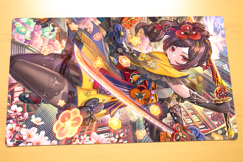 No.3331 Genshin Impact Chiori Gaming Mat Deck Game Custom Playmat TCG ...