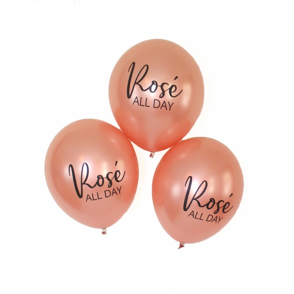 New/Overstock Boutique Printed Balloons - Rose Gold "Rosé All Day ...