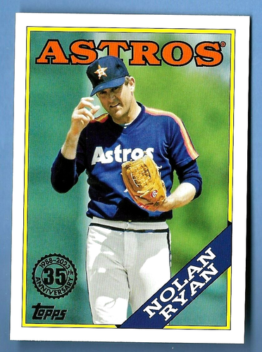 NOLAN RYAN 2023 TOPPS 35TH ANNIVERSARY SIVER PACK #88US-25 ASTROS HOF ...