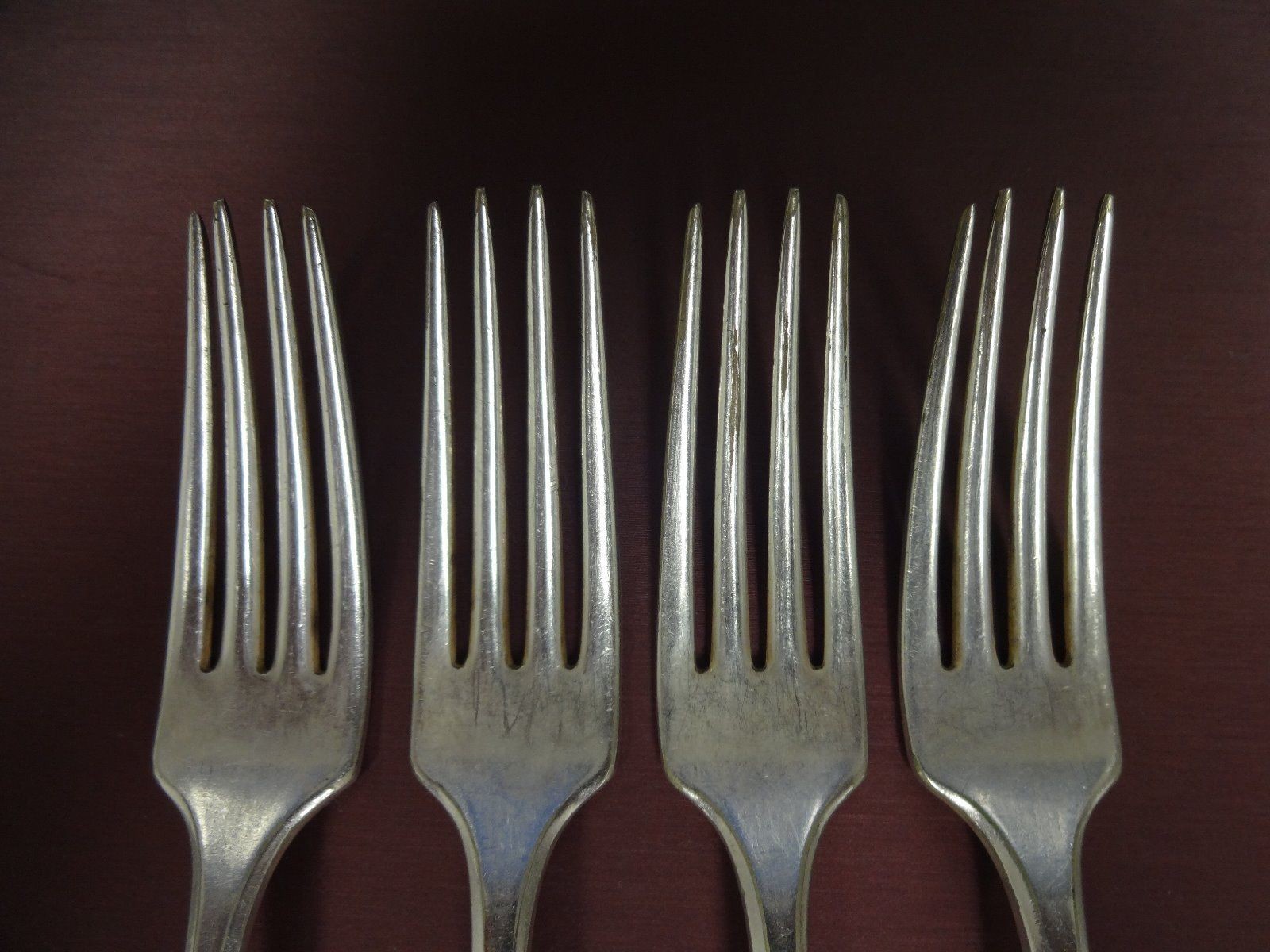 Silverplate Adam Pattern Forks 7 1/4" Monogram T Set of 4 Community ...