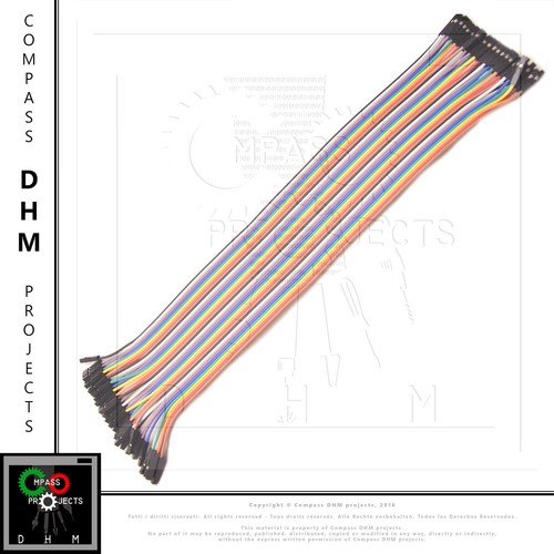 40 cavetti Dupont femmina femmina 30 cm cavi flessibili jumper Arduino ...