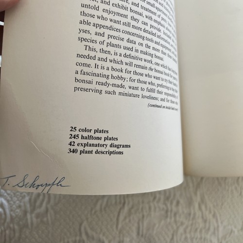 1974 The JAPANESE ART of MINIATURE TREES AND LANDSCAPES book Yuji ...