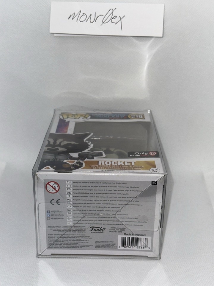 Funko POP! Rocket 210 GameStop Exclusive Marvel Guardians Of The Galaxy ...