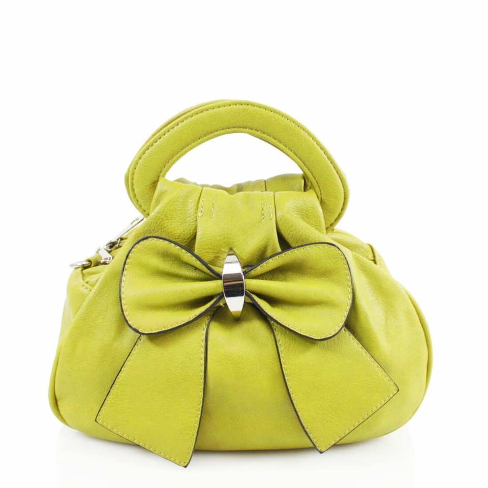 Ladies Large Bow Style Grab Handle Bag Women Shoulder Tote Satchel ...