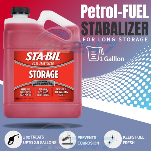 1 Gallon. STA-BIL Stabil Fuel Stabilizer Storage Petrol Treatment 3 ...
