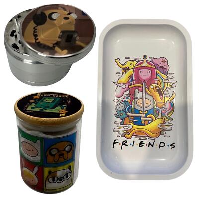 Adventure Time Jake Headphones Grinder, Jar, Rolling Tray Set | eBay