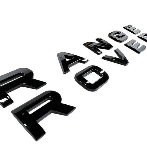 Genuine Gloss Black Range Rover Bonnet/Boot Lettering Badge Sport ...