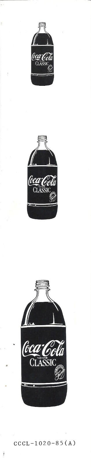 Coca Cola Classic Original Formula Photo Sheet for Print Ads 3 Diff ...