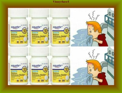Equate Motion Sickness Relief Tablets 600 ct anti nausea 50 mg ...