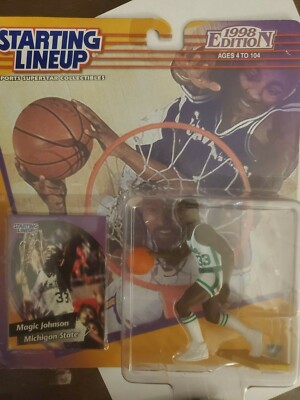 Starting Lineup 1998 NCAA Magic Johnson Michigan State | eBay