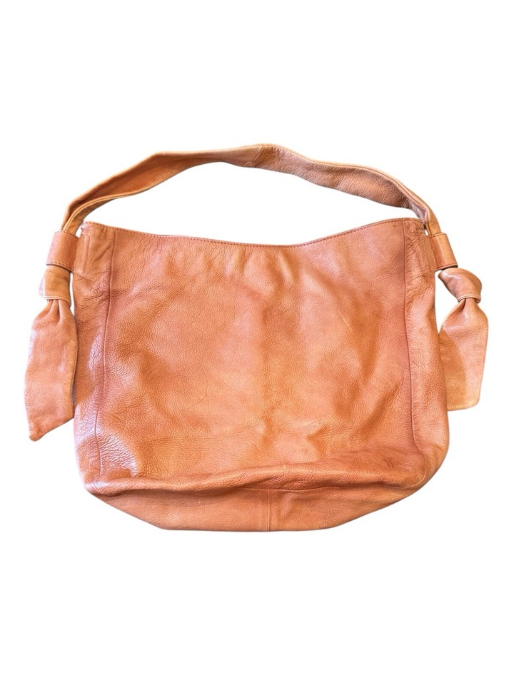 Frye Kora Knotted Leather Hobo Bag Apricot | eBay