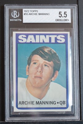 1972 Topps football Archie Manning rookie bgs 5.5 | eBay