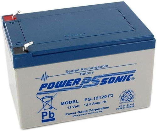 Power-Sonic Battery Replacement for POWER-SONIC PS-12120F2 PS-12120 F2 ...