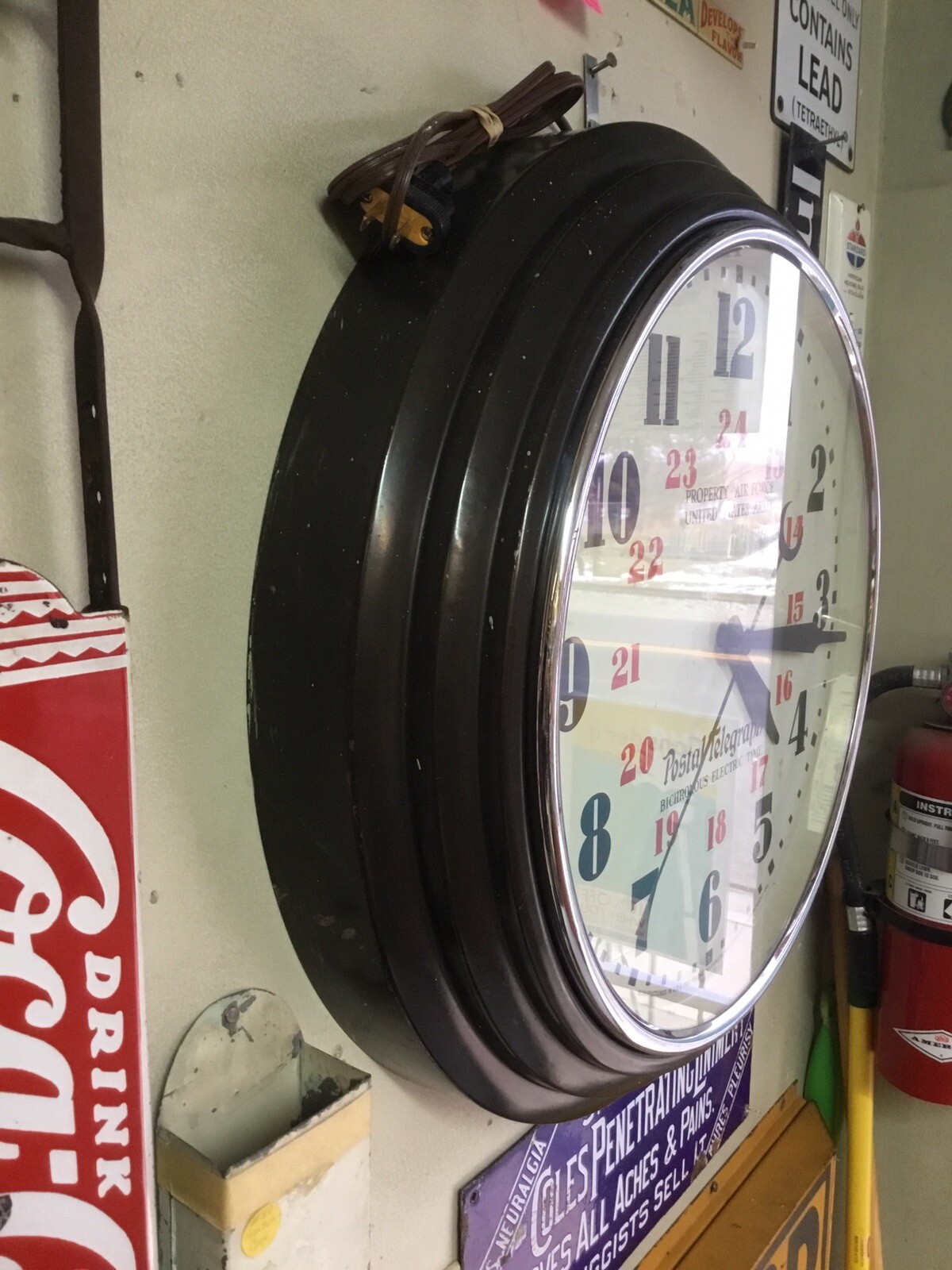 Rare Antique 1920s 30s Postal Telegraph Military Hammond Electric Wall ...