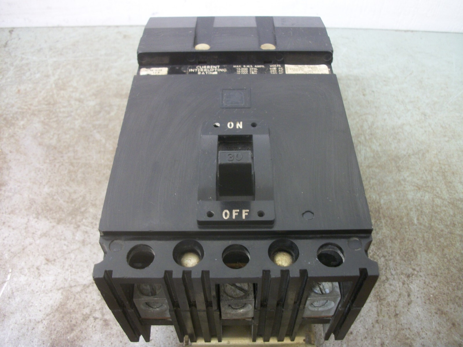 SQUARE D I-LINE FA CIRCUIT BREAKER FA36030 30AMP 600VOLT 3POLE BLACK | eBay