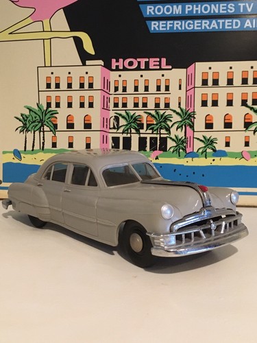 1951 AMT Pontiac Chieftain Wind-Up Promo Model Car Light Gray Color V.G ...