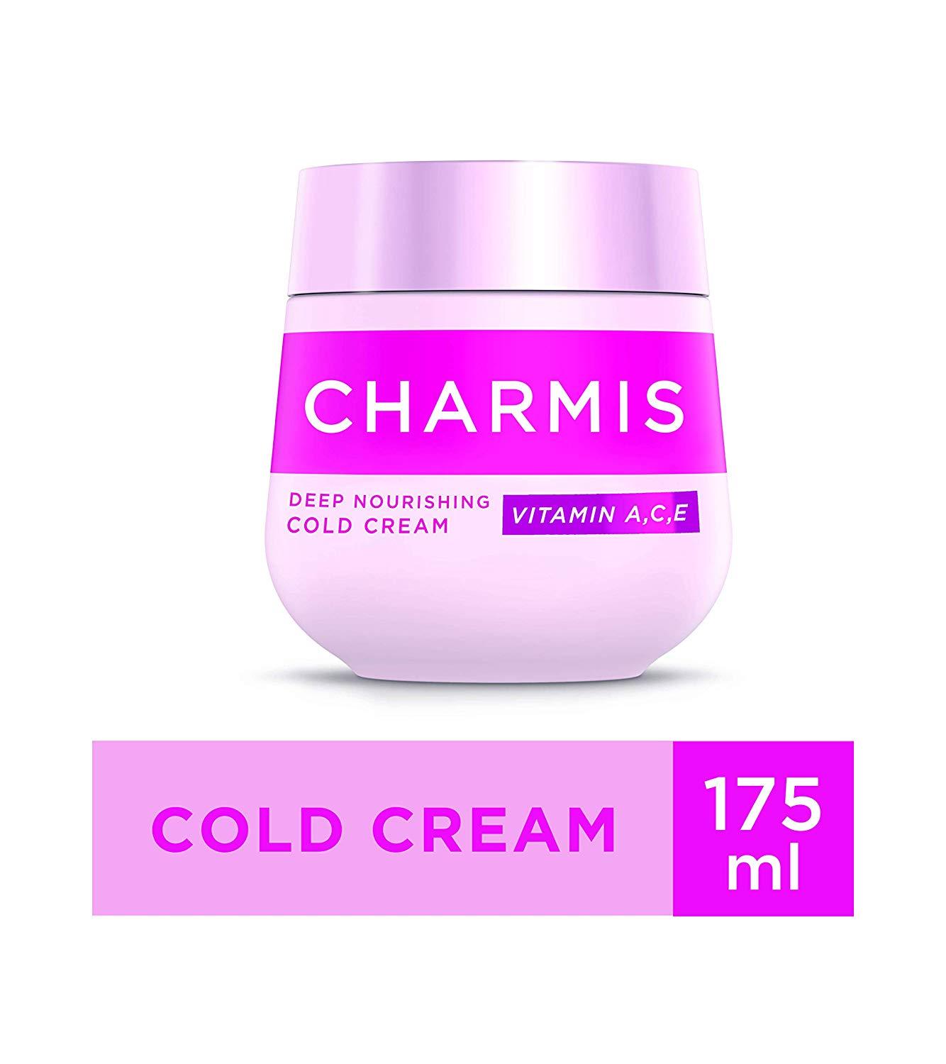 Charmis Moisturizing Cold Cream 175 ML With Vitamin A, C & E Free ...