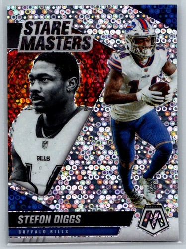 2021 Mosaic Stefon Diggs Stare Masters SM19 No Huddle Buffalo Bills ...