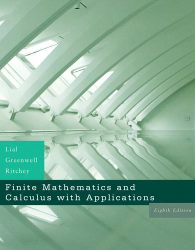 Finite Mathematics and Calculus with Applications by Margaret L. Lial ...