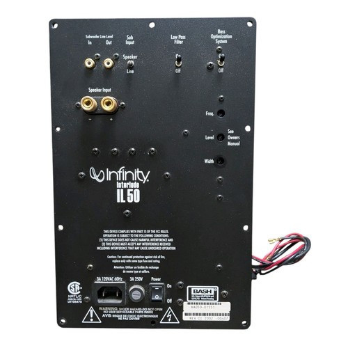 Infinity IL50 il50 Rev ii CROSSOVER & Powered amplifier COMPLETE ...