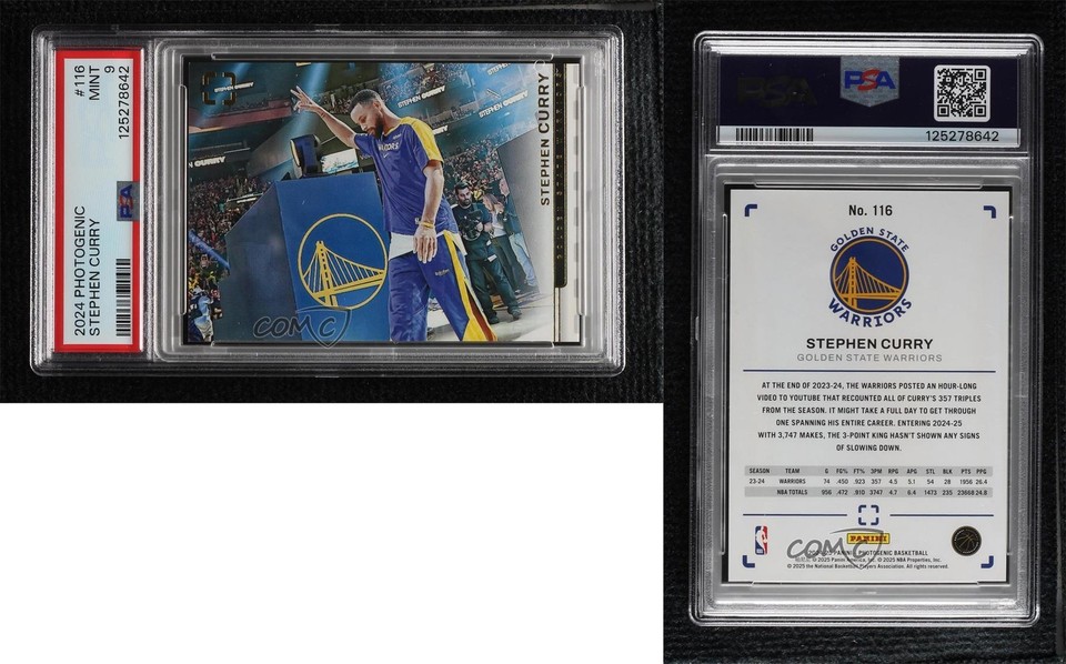 2024-25 Panini Photogenic Stephen Curry #116 PSA 9 MINT 15bk | eBay