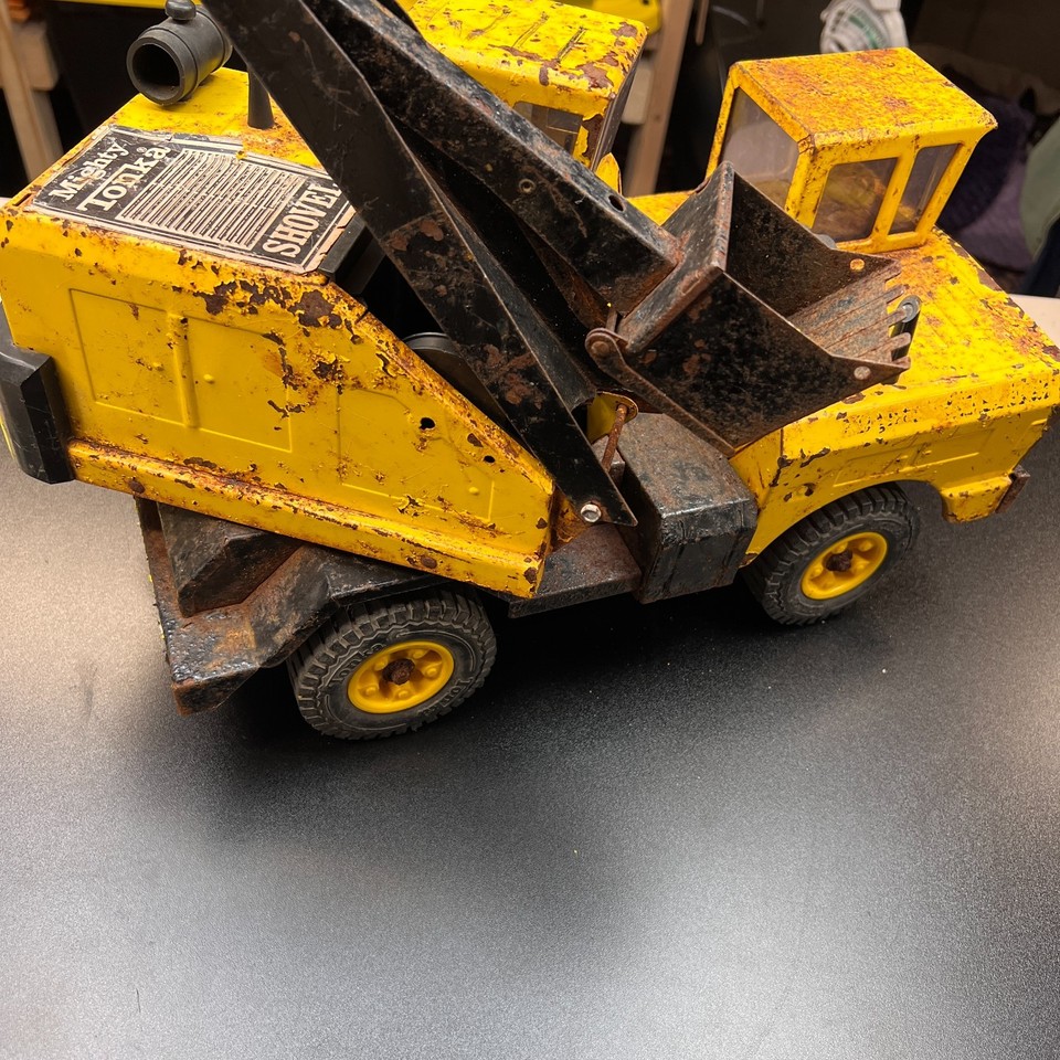 Vintage 1970s Tonka Metal Mighty Tonka Shovel Rusty Construction Toy | eBay