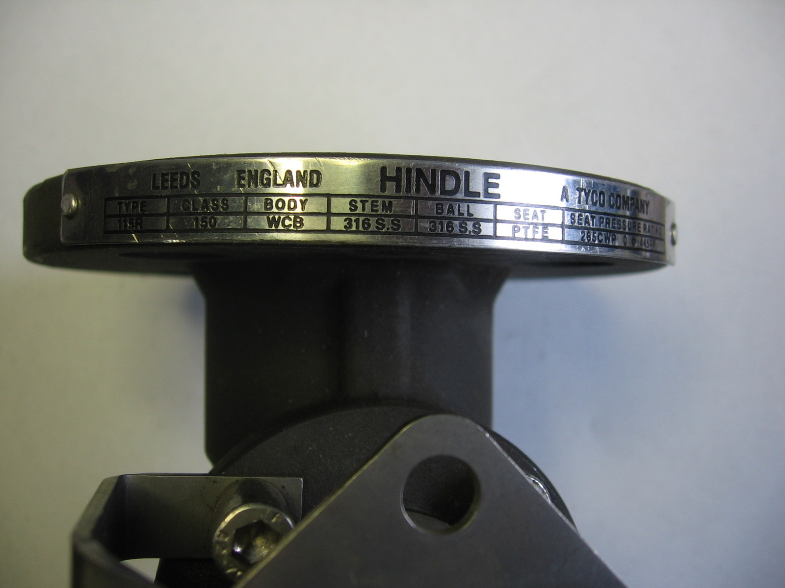 Hindle 1" x 3/4" 115R 150 lbs. Flanged Ball Valve WCB Body- 316 SS Stem ...