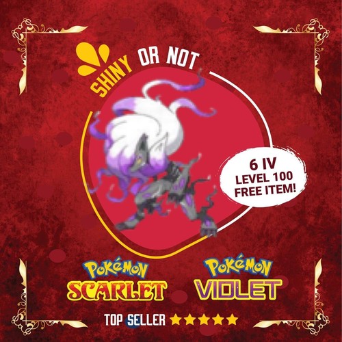 Pokémon Scarlet Violet Shiny Hisui Zoroark Lv100 6IV Perfect Free ...