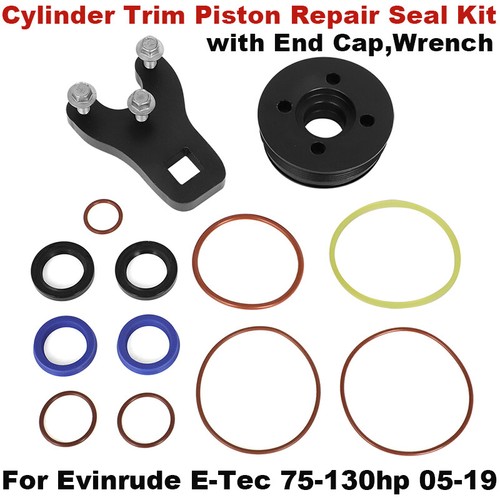 Trim Tilt Seal Repair Kit With End Cap,Wrench For Evinrude E-tec 75 ...