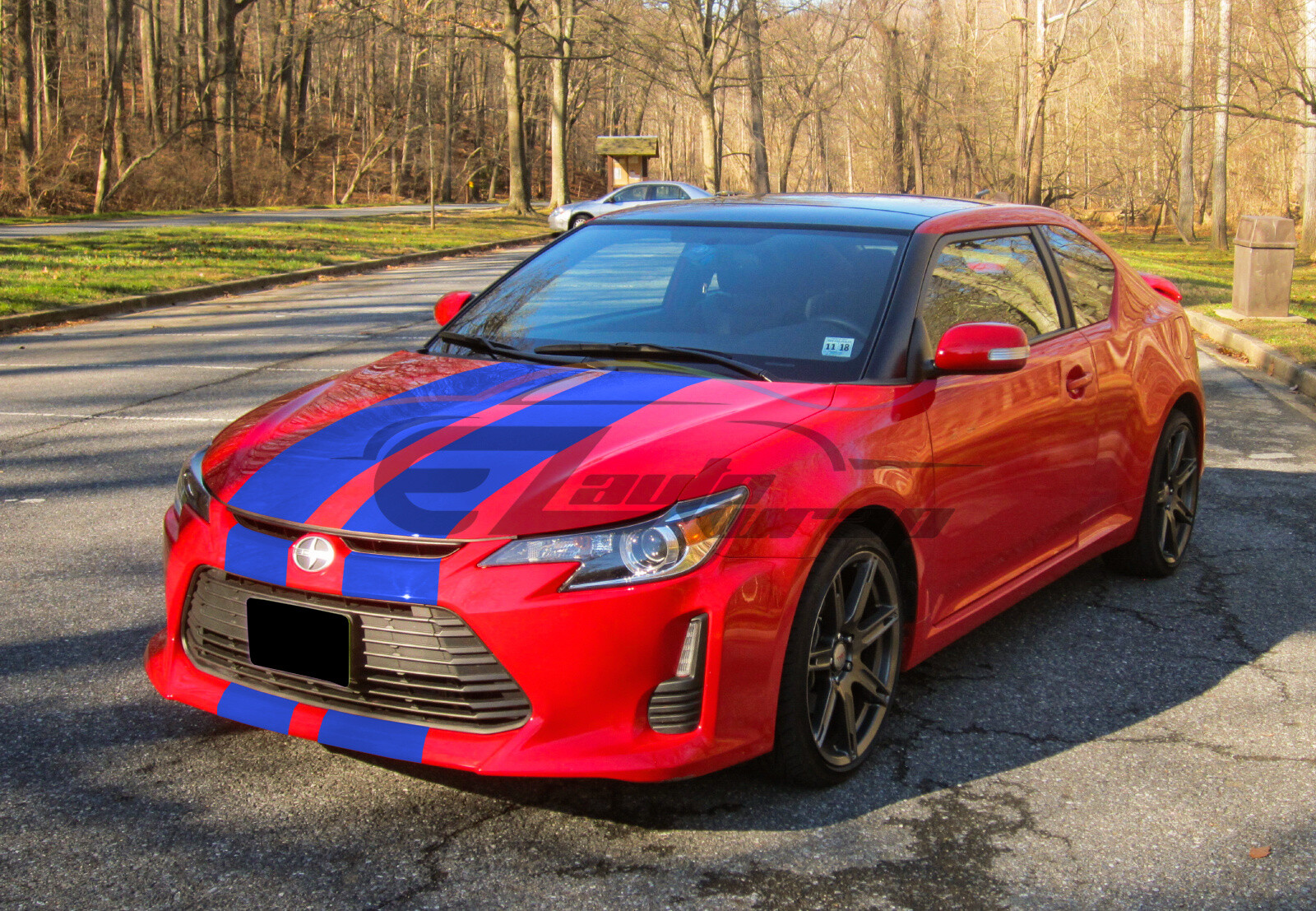 Matte Color Racing Stripes Vinyl Wrap Decal For Scion TC Sticker 25FT ...