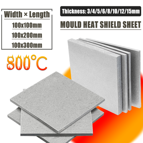 HIGH TEMP 800℃ Mould Heat Shield Sheet Thermal High Temp Insulation ...
