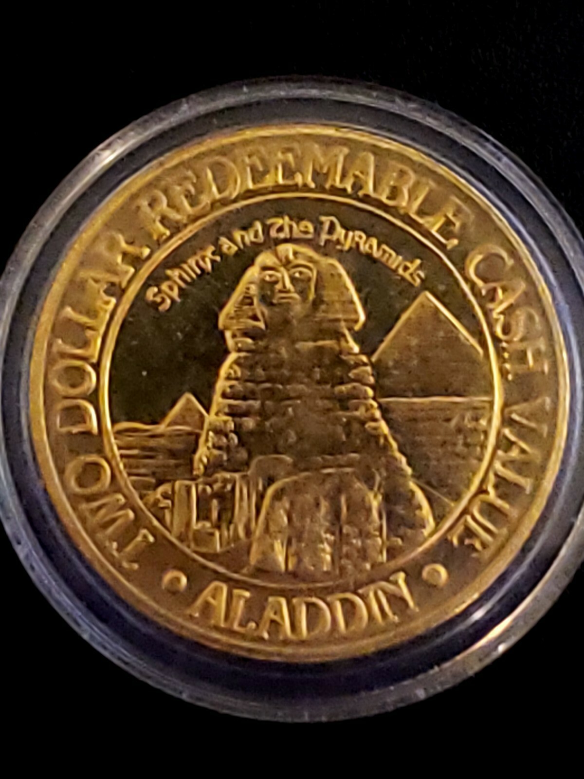 Aladdin "Sphynx and the Pyramids" Worlds Seven Wonders $2 Gaming Token ...
