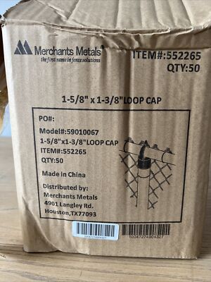 (50 Pack) Merchant Metals 1-5/8” x 1-3/8” Aluminum Eye Top Fits 1-5/8 ...