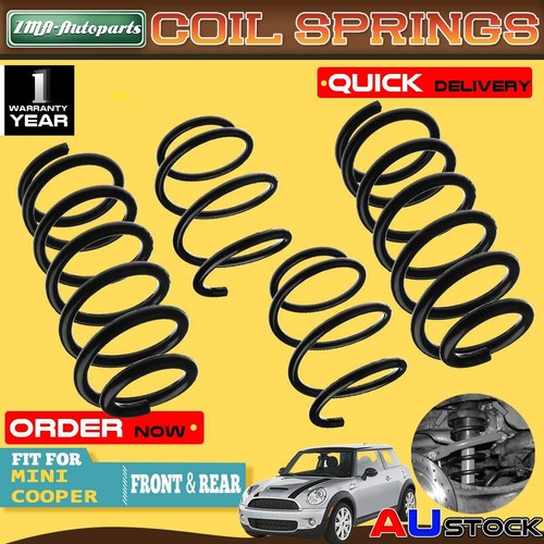 4x Front Rear LH+RH Coil Springs for Mini Cooper S R50 R53 2002-2006 1 ...