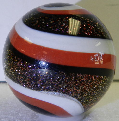 #18328m Nice Handmade Contemporary Rick Davis Swirl Marble 2005 *Mint ...